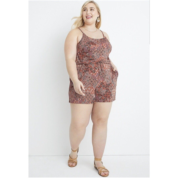 Maurices | Pants & Jumpsuits | New Maurices Womans Sz X Plus Romper 247 ...